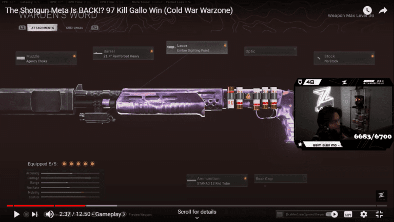 Zlaner's Shotgun class setup, COD: Warzone | Tryhardsports